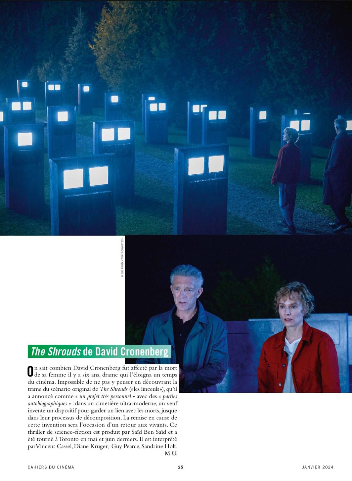 First Look at Vincent Cassel and Diane Kruger in David Cronenberg’s The Shrouds