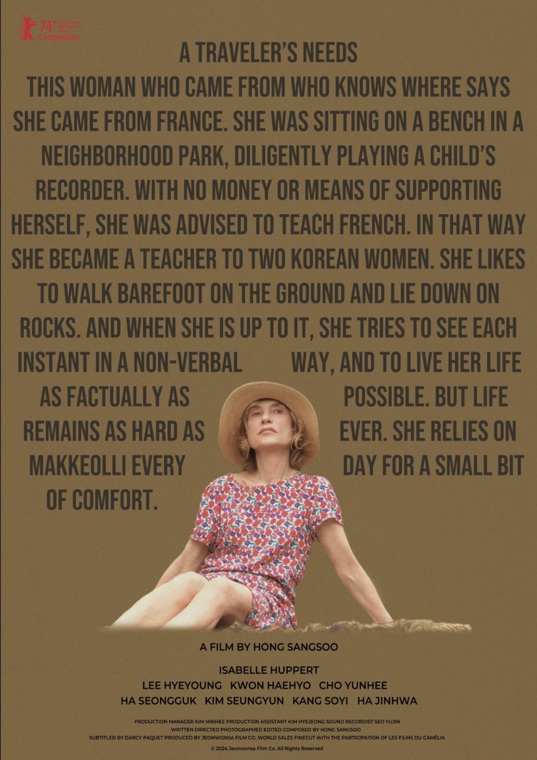 Isabelle Huppert Takes One Small Step In First Footage from Hong Sang ...